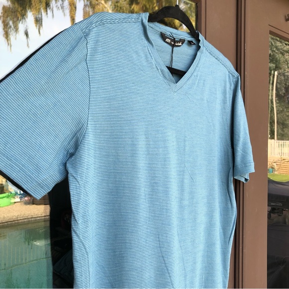 Travis Mathew | Shirts | Travis Mathew Trumbull Light Blue Striped ...
